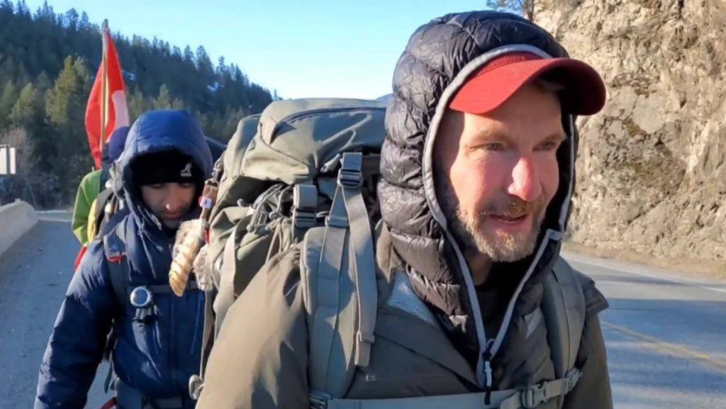 Canadian veteran James Topp completes first 500km of protest march to ...
