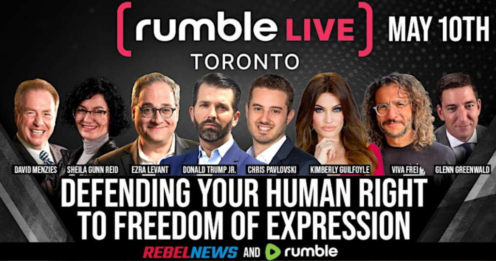 Rumble protesting Bill C-63 with Toronto rally featuring Donald Trump ...