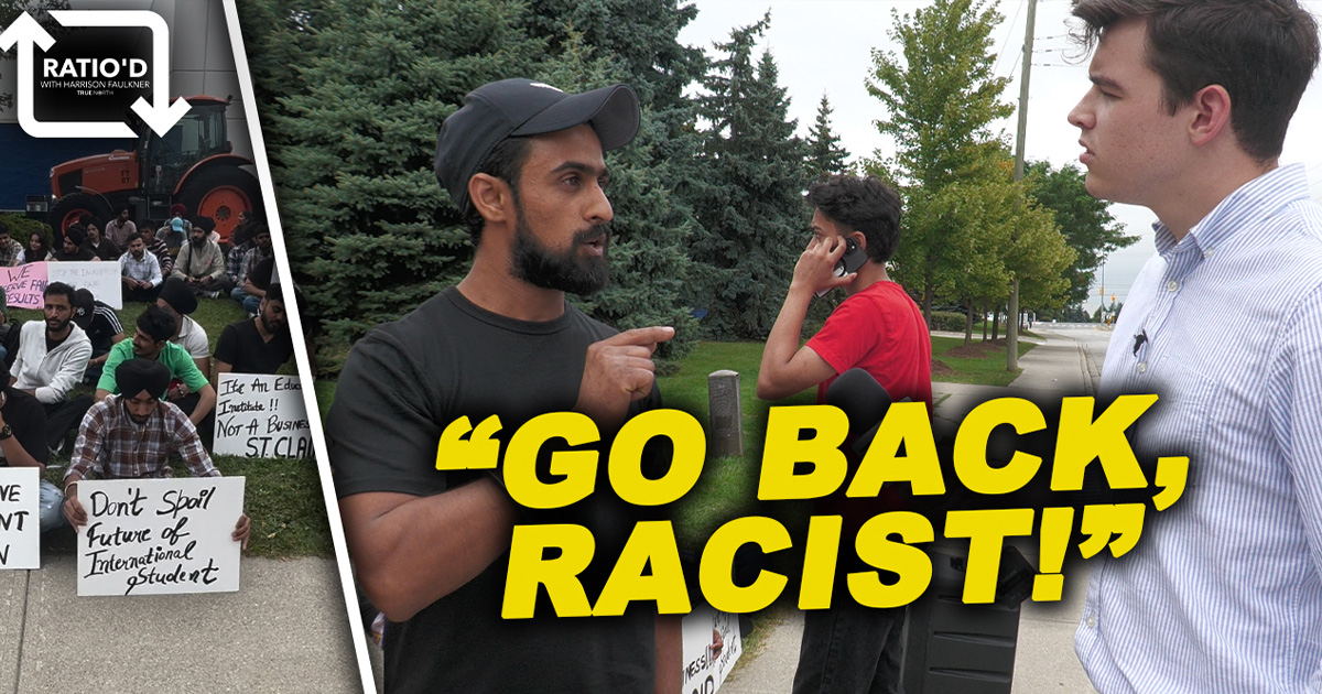 Ratio’d | Brampton international student protest gets heated | True North